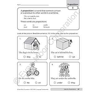Language Fundamentals, Grade 1