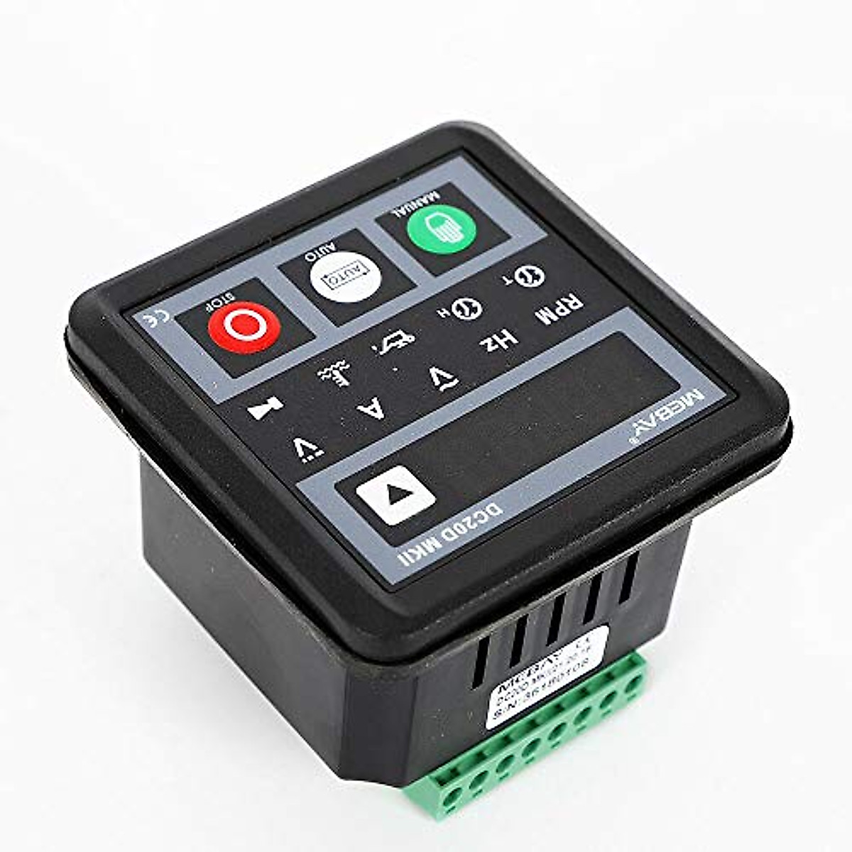 Generator Controller DC20D Genset Controller Automatic Generator Start Controller Module Electronic Diesel Gasoline Engine Generator Controller Micro-Computer Control LED Display