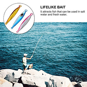 BESPORTBLE 12 pcs Metal Bait Hard Fish baits Hard Lures kit Hard Fishing Lures Fishing Kits Swim Fishing Fish Hook Bait Iron Lures swimbait Saltwater Lures Fishing Tools Iron Plate Fake Bait