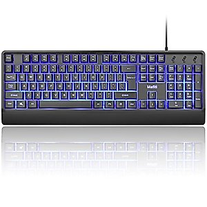 mafiti Computer Office Keyboard Wired USB 104 Keys Full Size Backlit Keyboards Compatible PC Laptop Desktop Windows