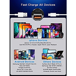 Smallest USB C Car Charger Fast Charge, SUPERONE 60W [Flush Fit] Aluminum Alloy Car Charger PD 30W & QC 30W Cigarette Lighter Compatible with iPhone 14 Pro Max/13/12/11, Samsung S22/S21, iPad, MacBook