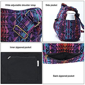Casual Ladies Women Large Durable Fabric Cross Body Hobo Shoulder Messenger Bag Travel Purse Wallet Handbag Tote Bag (Multiple color)