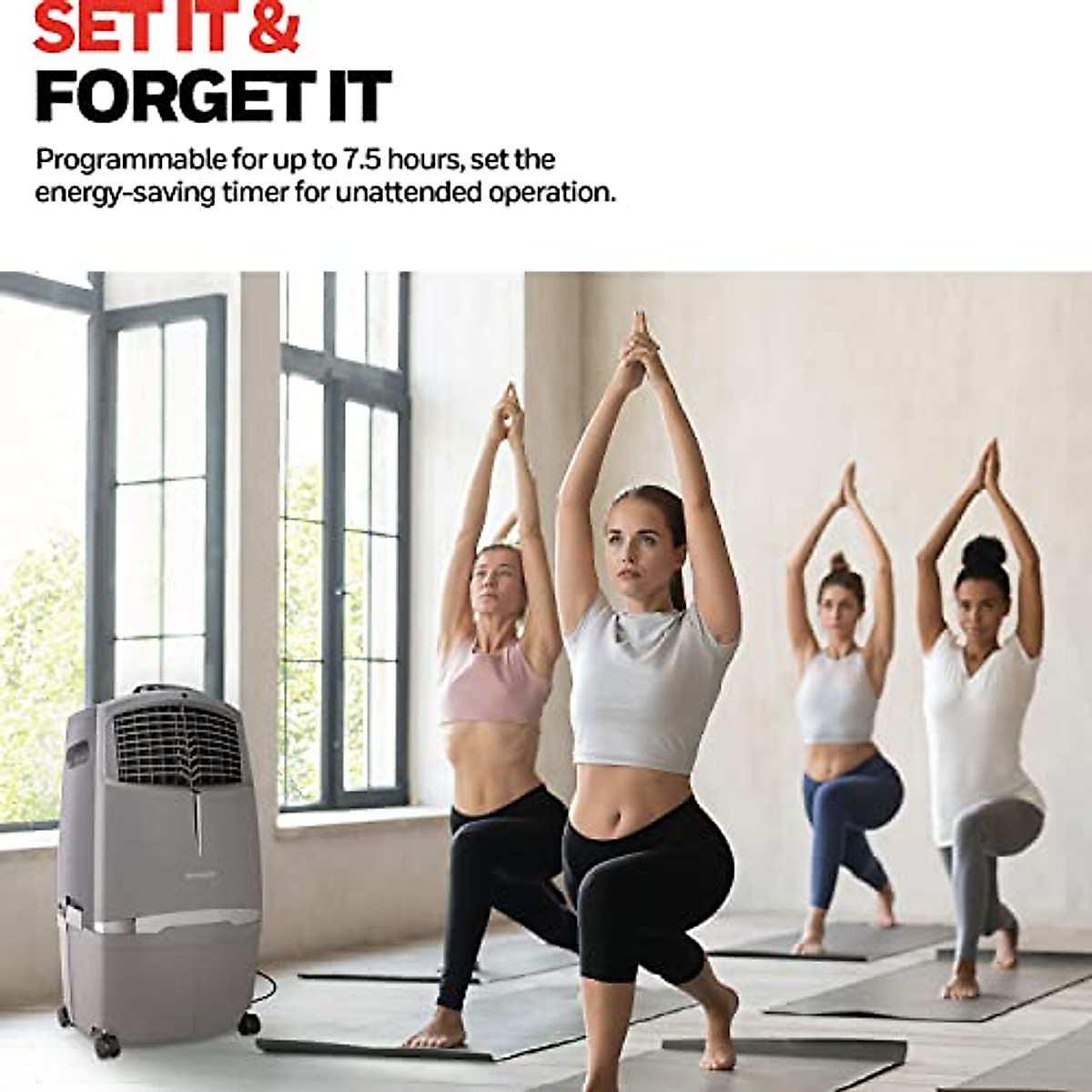 Honeywell 525 CFM 3-Speed Outdoor Rated Portable Evaporative Cooler (Swamp Cooler) for 491 Sq. Ft. with GFCI Cord