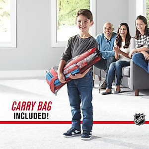 Franklin Sports NHL Kids Mini Hockey Goal Set - (2) Mini + Knee Hockey Goals, (4) Youth Sticks, (2) Goalie Sticks + (4) Foam Balls - Knee + Mini Hockey Set