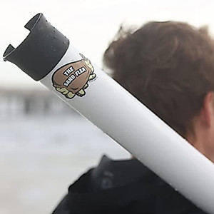 Sand Flea Surf Fishing Rod Holder Beach Sand Spike. 2, 3 or 4 Foot Lengths. Made from Impact and UV Resistant PVC. 100% USA Made. (Black, 2)