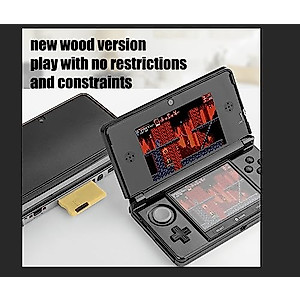 2023 Update Wood Version R4 Card R4 SDHC Adapter with 64GB TF SD Card for DS DSI 2DS 3DS NDS, No timebomb