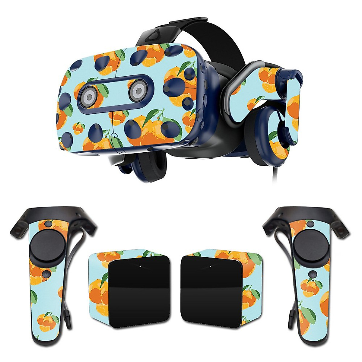 MightySkins Skin Compatible with HTC Vive Pro VR Headset - Orange You Glad | Protective, Durable, and Unique Vinyl Decal wrap Cover | Easy to Apply, Remove, and Change Styles | Made in The USA