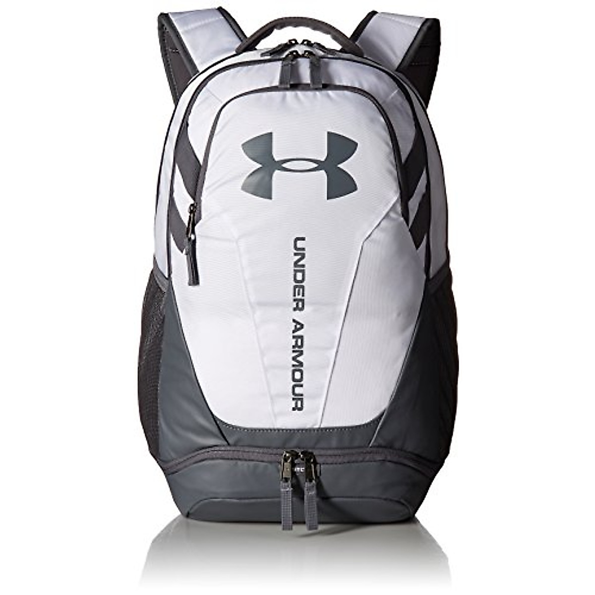 Under Armour Hustle 3.0 Backpack, White (100)/Graphite, One Size Fits All