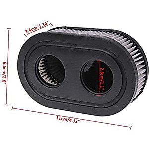 Air Filter Cartridge 593260 798452 fits for BS500ex 550ex 575ex 625ex 675exi 725exi Series 4247 5432 5432k Engines Air Filter with Spark Plug