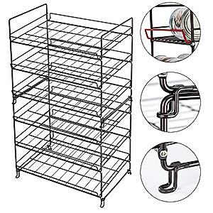 2 Pack- SUFAUY Can Rack Organizer, Stackable Can Storage Dispenser Holds up to 72 Cans for Kitchen Cabinet or Pantry, Bronze