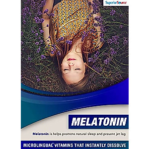 Superior Source Melatonin 1 mg, Under The Tongue Quick Dissolve Sublingual Tablets, 100 Ct, with Chamomile, Natural Sleep Support, Sublingual Melatonin, for Adults, Non-GMO