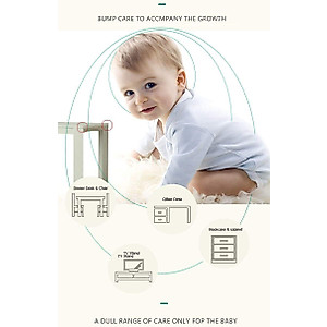 L Shape Extra Thick Furniture Table Edge Protectors Foam Baby Safety Bumper Guard 6.5 Ft. Furniture Edge Bumper Guard. Baby Proofing Edge (Ivory white)