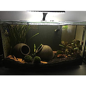 Mairuker Ceramic Jar Aquarium Decoration Fish Shrimp Breeding Cave Fish Tank Ornaments for Betta Fish Amano Shrimp Cichlid to Play,Hide and Rest