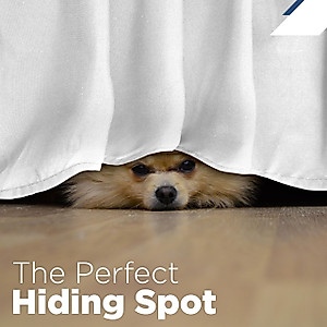 Martex Full Ruffle Bed Skirt | Easy Fit Bed Skirts | Microfiber Bed Skirt | 15 Inch Drop | Hotel Quality Bedskirt | White