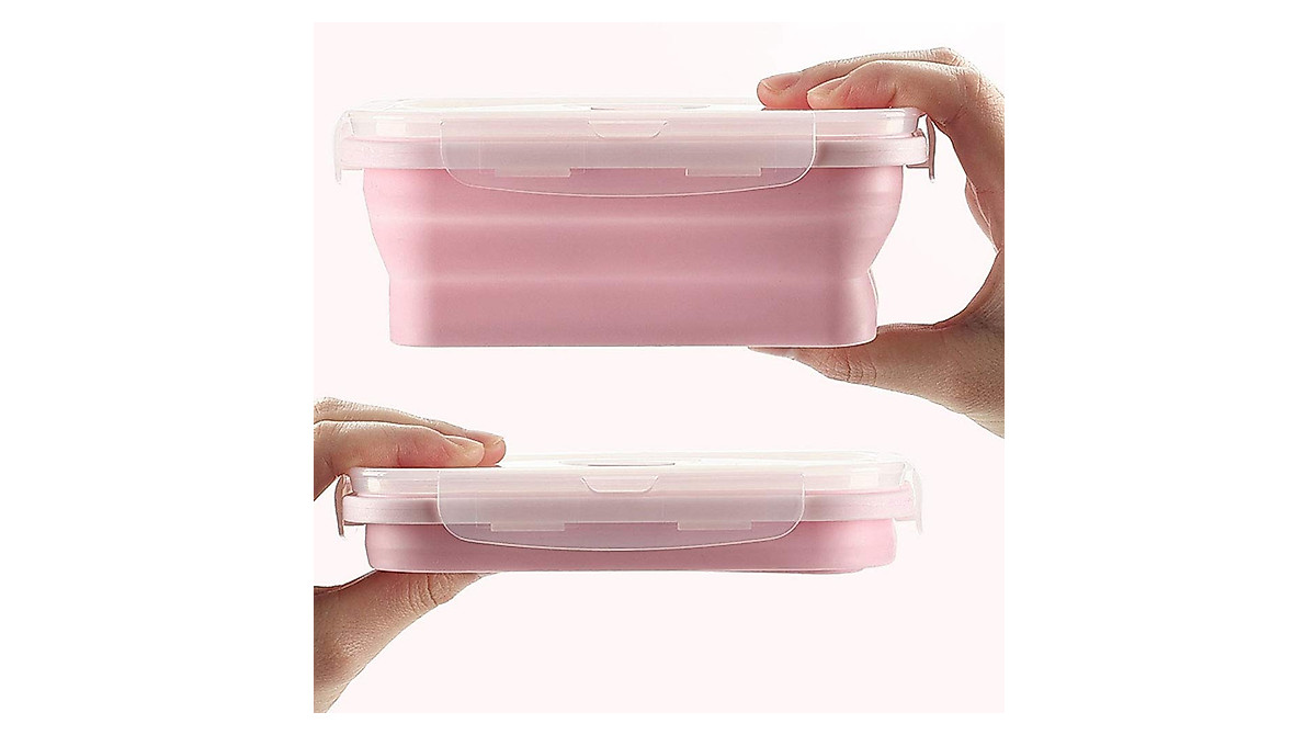 Camping Silicone Food Storage Containers – Collapsible & Microwave Safe