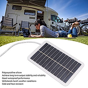 Mini Solar Panels Emergency Charger 2W 5V USB Ho Portable Silicon Polycrystalline with Polycrystalline Silicon Parameters Maximum Power Pmax 6V for Parameter Maximum Power Pmax