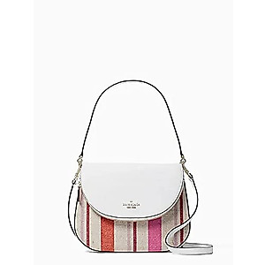 Kate Spade Leila Striped Canvas Medium Bag Shoulder Women's Handbag