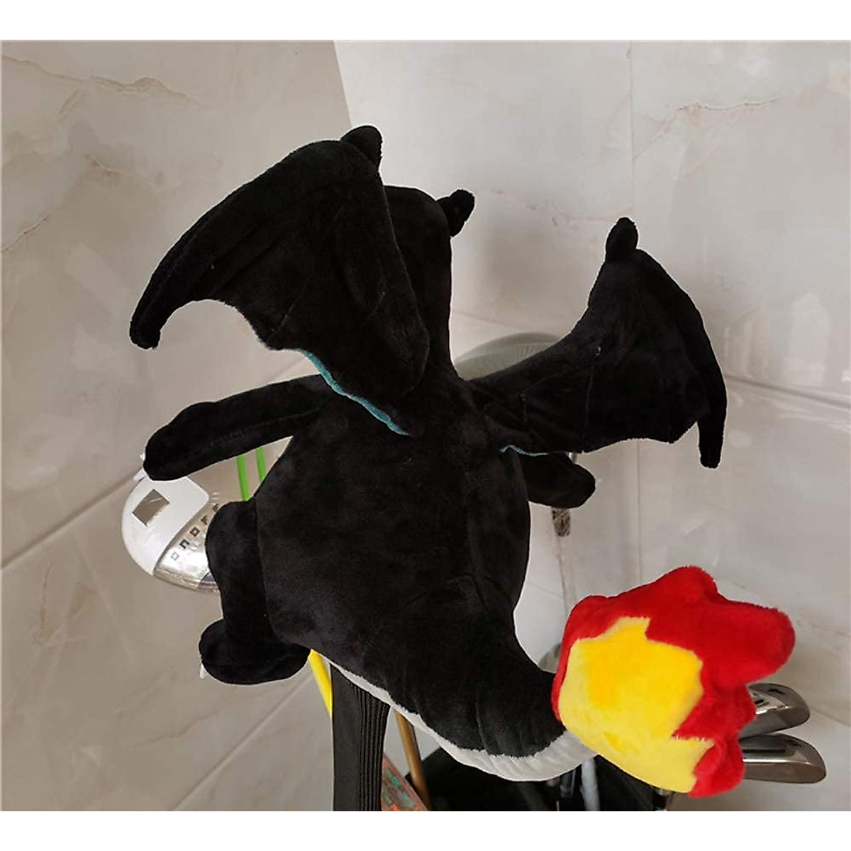 SJJSHH Golf Headcover,Flying Dragon Headcovers Creative Golf Club Head Cover for Golf Lovers black