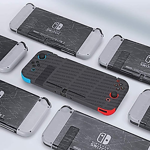 Alvhntr Vinyl Skin Decal Stickers for Nintendo Switch Lite, Anime Protector Wrap Cover Protective Faceplate Full Set Console Joy-Con Dock (Venom-253)