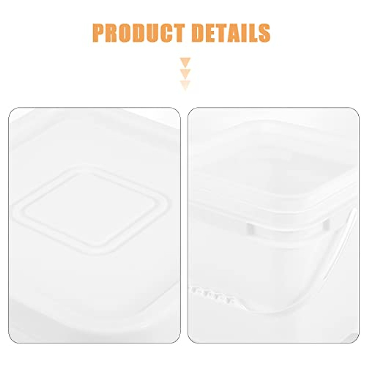 Zerodeko Cereal Container Laundry Container Washing Powder Bucket Laundry Powder Pods Storage Bin Box Fabric Softener Dispenser for Liquid Shampoo Laundry Room Rice Container