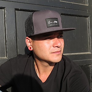 Grace Folly Trucker Hat for Men & Women. Snapback Mesh Caps Charcoal Gray