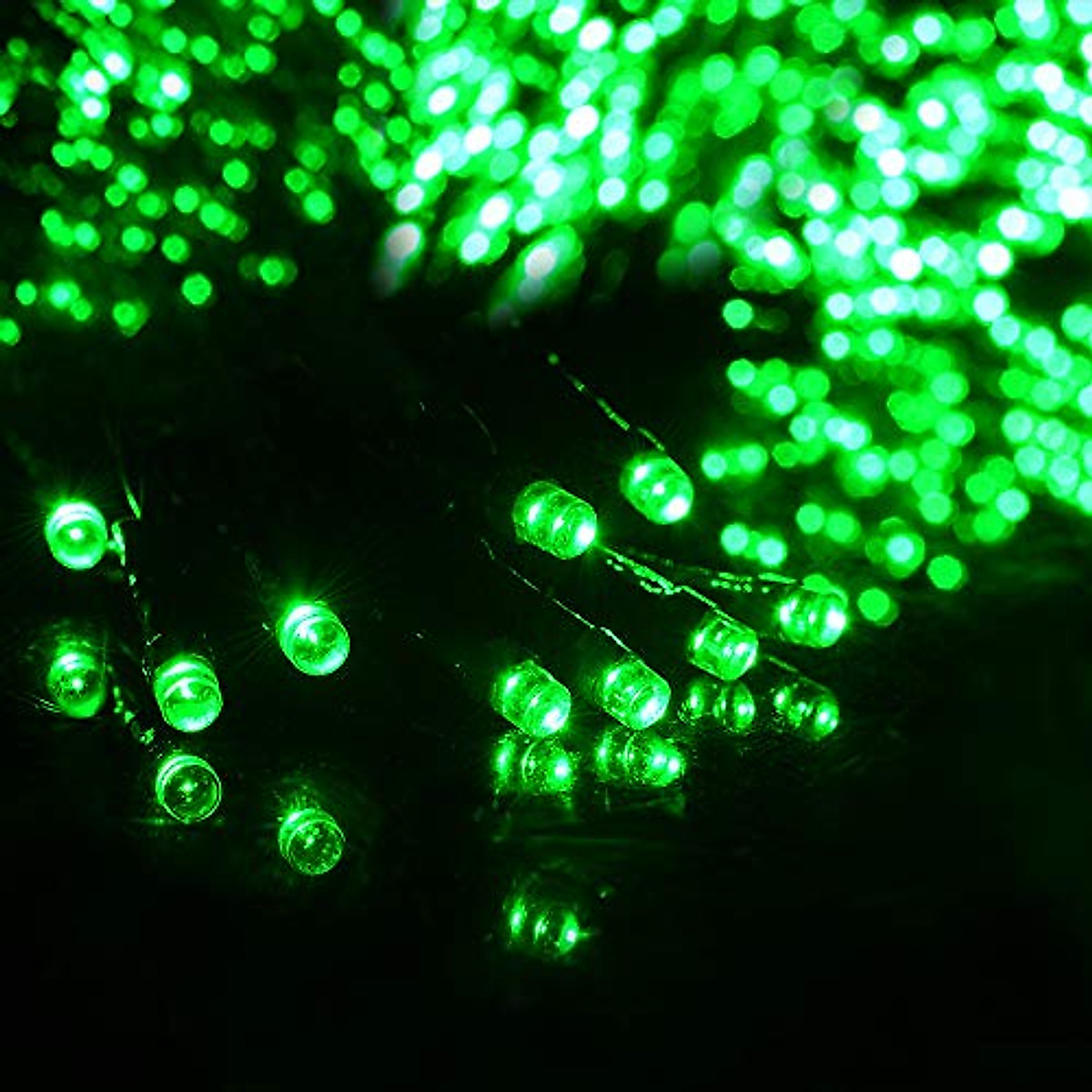 LALAPAO Solar Lights Halloween Outdoor Decor 72ft 200 LED 8 Mode Solar Powered String Lights Waterproof for Indoor Garden Party Patio Home Wedding Lawn Christmas Tree Decorations (Green)