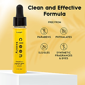 Cleen Beauty Vitamin C Serum for Face with Papaya Enzyme | Face Serum for Women - Paraben Free | Papaya Skin Glow Serum, 1 Fl. Oz.