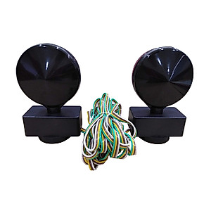 MAXXHAUL 50015 12V Magnetic LED Towing Lights With Magnetic Base - DOT Compliant, 1 Pack