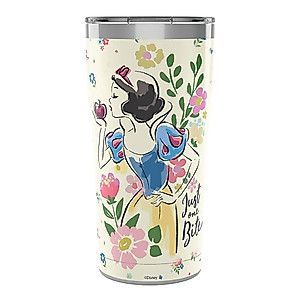 Tervis Disney Snow White Just One Bite Triple Walled Insulated Tumbler Travel Cup Keeps Drinks Cold & Hot, 20oz Legacy, Stainless Steel, 1 Count (Pack of 1)