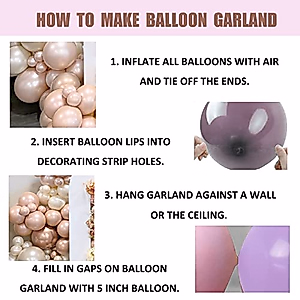 Oynearo Double Stuffed Pearl Pink and Ivory White Balloon Garland Arch Kit Pearl and Chrome Champagne Gold Balloons for Baby Shower Birthday Bridal Engagement Anniversary Party Backdrop Decoration