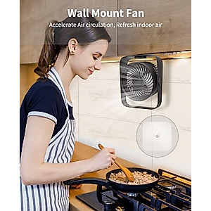 KONSIDEN Small Fan, 8 Inch USB Desk Fan, Quiet Office Fan, 4 Speed Winds, 360° Head Tilt, Detached Cover, Small Table Fan, Easy to Clean, Ideal for Bedroom, Office, Kitchen, Camping