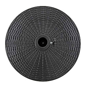 Avestar Nuu Garden 25 lbs Patio Umbrella Base Stand Heavy Duty Outdoor Umbrella Base Made from Rust Resistant Resin, Black