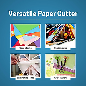 PrintFinish Paper Trimmer 10 to 12 Sheet Capacity, Good for Office, School or Business, Max Cutting Size 14.9 x 11.8in