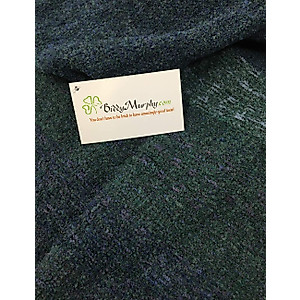 Kerry Woollen Mills Celtic Ruana Long Shawl Irish Wool Lambswool Blackberry Green