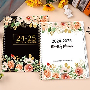 2023-2025 Monthly Planner/Calendar - 2 Year Monthly Planner 2023-2025, July 2023 - June 2025, 9" x 11", Planner with Monthly Tabs, Flexible Cover, Two-Side Pocket, Perfect Organizer