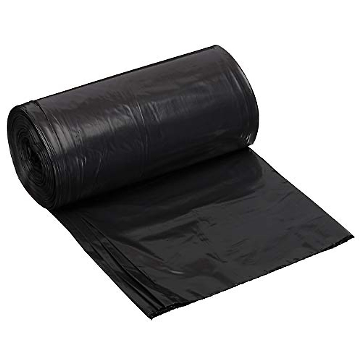 AmazonCommercial 40-45 Gallon Trash Bags 38" x 46" - 1.5 MIL Black Commercial Garbage Bags, Compatible with Rubbermaid Brute - 100 Count
