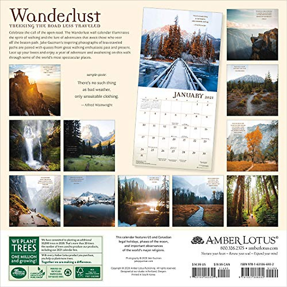 Wanderlust 2021 Calendar