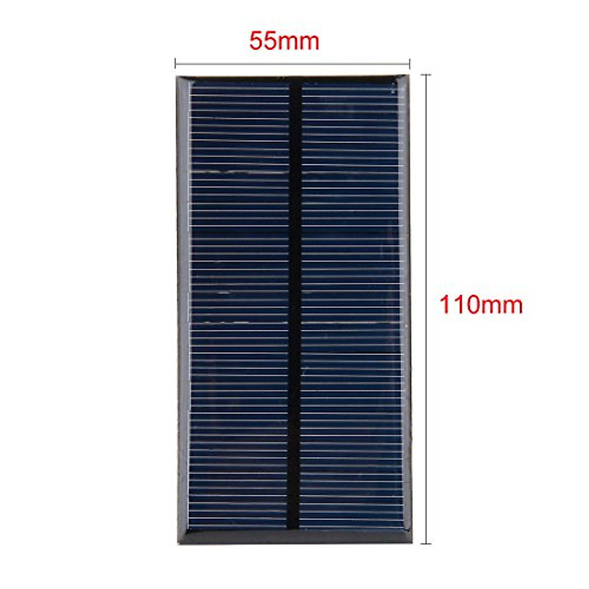 uxcell 5Pcs 7.5V 100mA Poly Mini Solar Cell Panel Module DIY for Light Toys Charger 110mm x 55mm