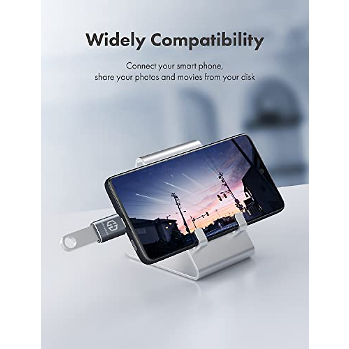 GRAUGEAR USB C to USB Adapter Pack of 2, 10Gbps Data Transfer, USB C Male to USB A Female Adapter 10Gbps, Compatible with PC, Laptop, MacBook, iPhone, iPad, Apple Watch, USB Charger, Type C Devices