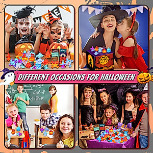 84 PCS Halloween Pop Fidget Toys Pack,Halloween Party Favors Supplies for Kids 4-8 8-12,Relieves Stress Anxiety Toys Pop Keychain Bulk,Classroom Rewards