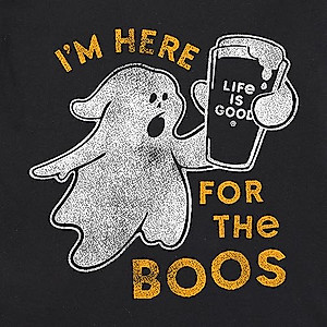 Life is good Womens Crusher, Jet Black, Medium