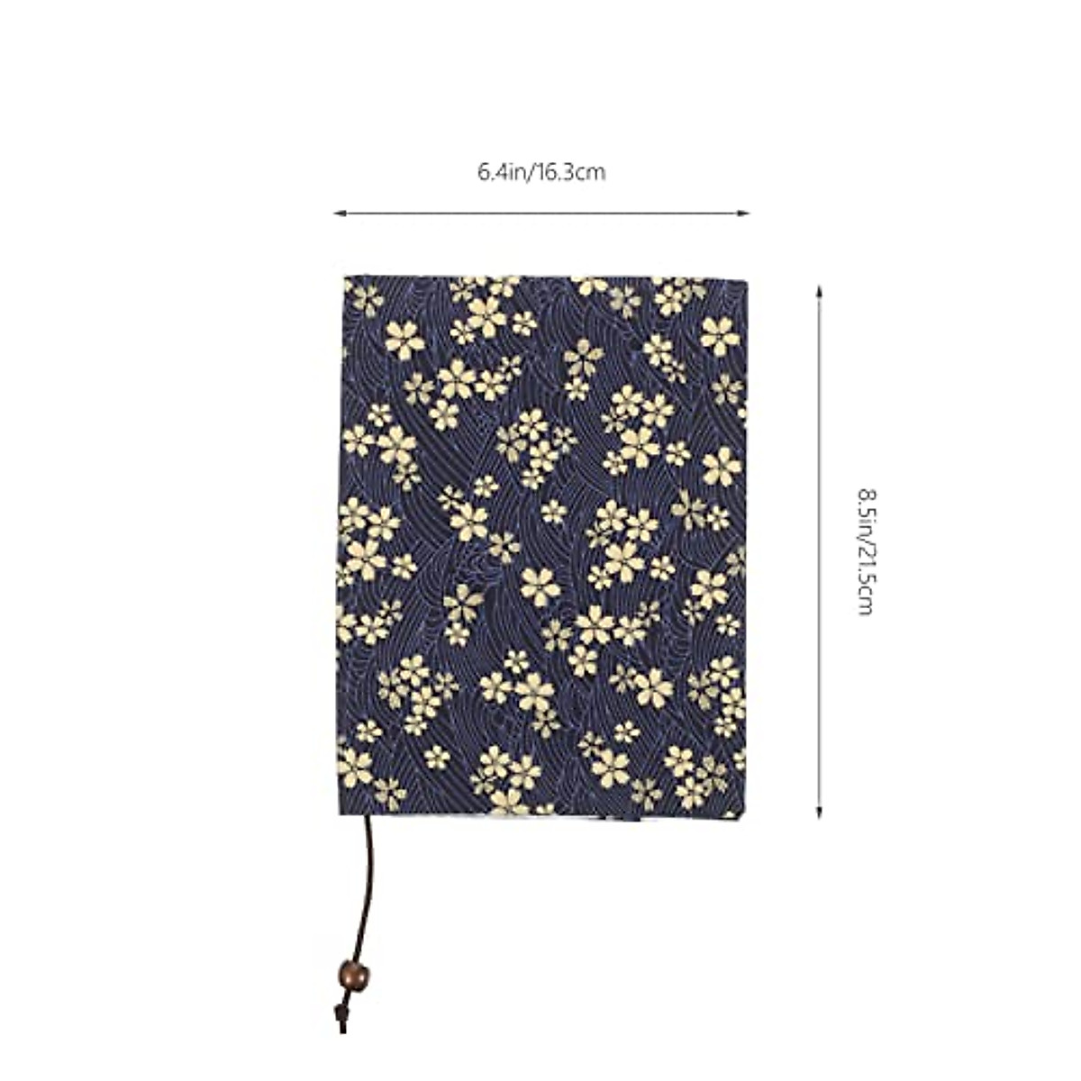 Tofficu Book Sleeve Cover with Flower Pattern Washable Book Protector Fabric Paperback Cover Novel Padded Case