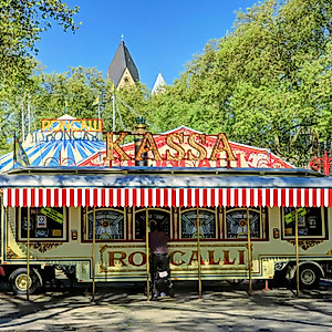 SmoothNovelty Carnival Tent Circus Theme Party Decorations White and Red Striped Circus Awning Decor 3D Awning Circus Tent Canopy for Mardi Gras Carnival Theme Party Decor, 9.84 x 78.74 Inch (6 Pcs)