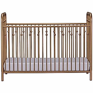 Little Seeds Monarch Hill Ivy Metal Crib, Gold