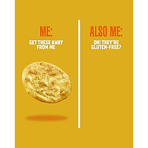 Blue Diamond Almonds Nut-Thins Gluten Free Cracker Crisps, Cheddar Cheese, Family Size, 7.7 oz