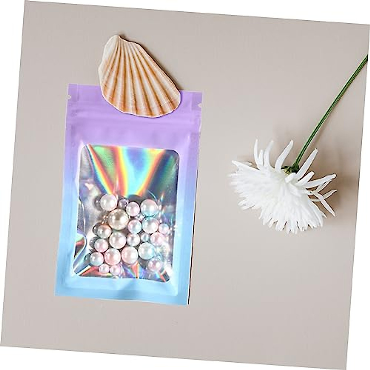 Healifty 100pcs Clear Candy Bags Clear Zippered Storage Bags Transparency Film Self Sealing Bag Food Storage Bags Resealable Bags Dispensary Packaging Bag Packing Bags Pack Bags
