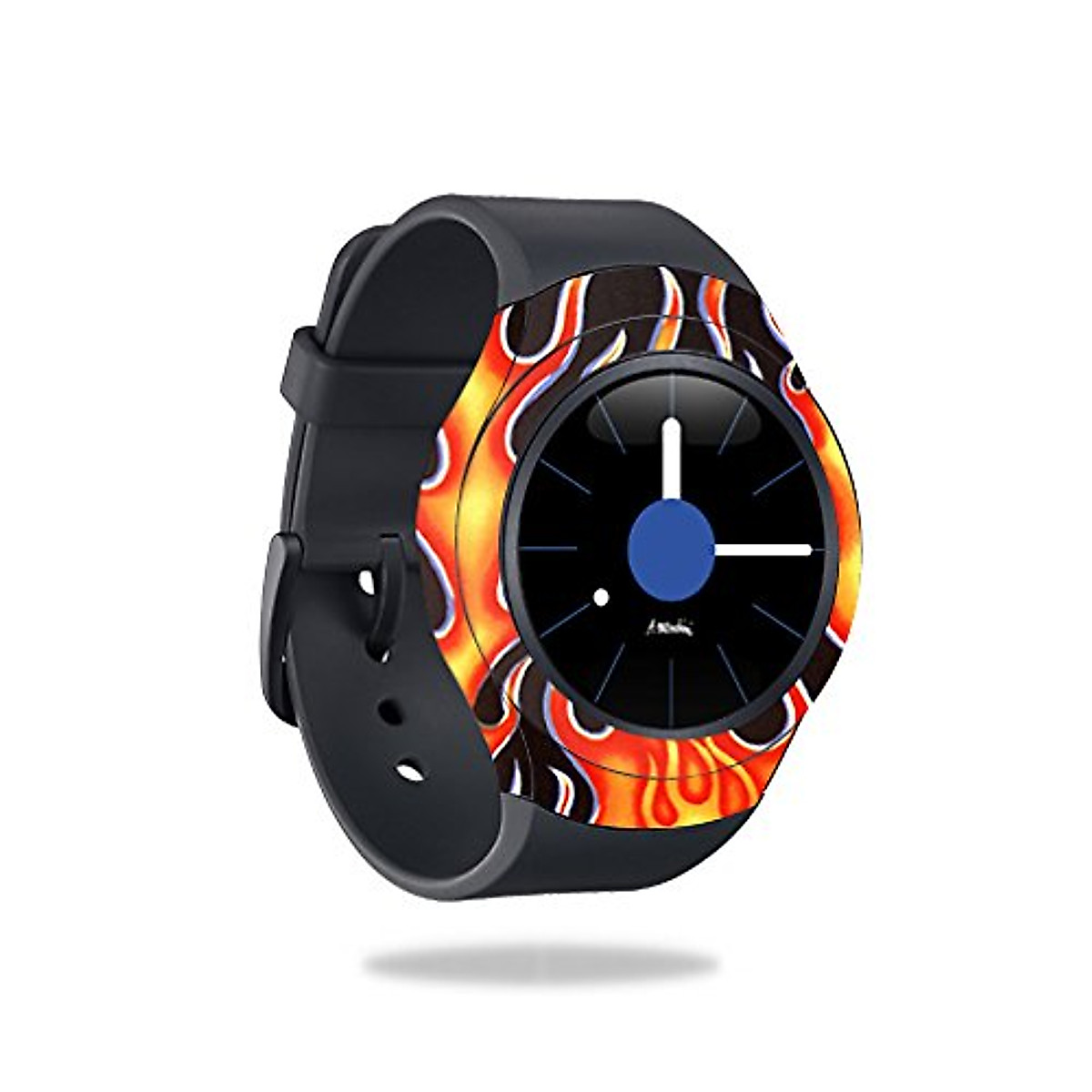 MightySkins Skin Compatible with Samsung Gear S2 3G - Hot Flames | Protective, Durable, and Unique Vinyl Decal wrap Cover | Easy to Apply, Remove, and Change Styles | Made in The USA