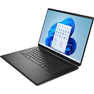 HP Spectre x360 2-in-1 Laptop 2023 16" 3K+ IPS Touchscreen 14-Core Intel i7-13700H 16GB DDR4 512GB SSD Iris Xe Graphics Thunderbolt 4 Wi-Fi 6E Backlit KB Fingerprint Windows 11 Pro Pen w/ONT 32GB USB