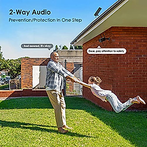 ieGeek Solar Security Camera Outdoor, Security Cameras Wireless Outdoor, Solar Rechargeable Battery Power Home Security Cameras, 1080p, Night Vision, PIR Motion Detection, 2-Way Talk, Wirefree, IP66