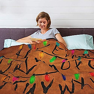 Stranger Throw Blanket - Super Soft Plush Cozy Flannel Throw Blanket for Sofa Bed - Lightweight, Durable, and Warm - Suitable for All Seasons 50"X40"